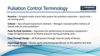 Pulsation Control Terminology | PPTX
