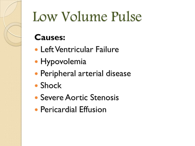 Pulse- Abnormal Findings | PDF