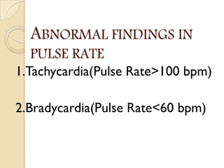 Pulse- Abnormal Findings | PDF