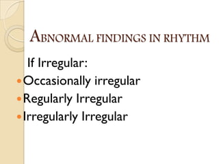 Pulse- Abnormal Findings | PDF