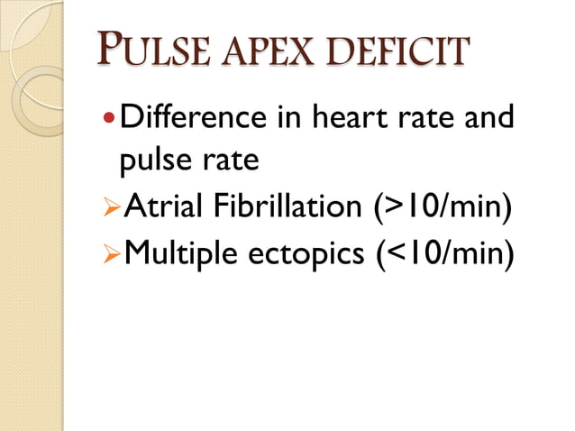 Pulse- Abnormal Findings | PDF