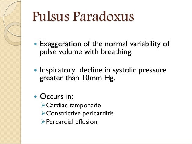 Pulse- Abnormal Findings