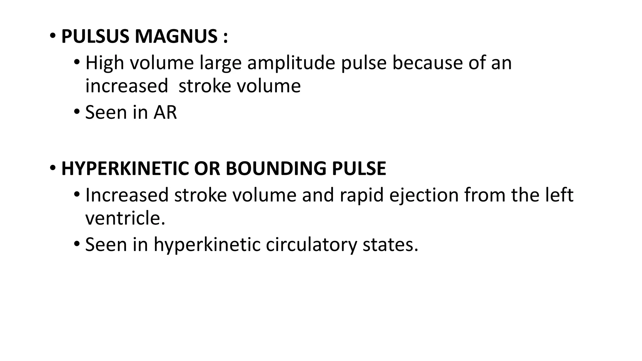 Pulse - Arterial Pulse - Types | PPTX | Heart and Cardiovascular ...