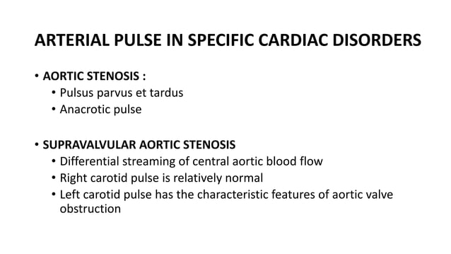 Pulse - Arterial Pulse - Types | PPTX | Heart and Cardiovascular ...