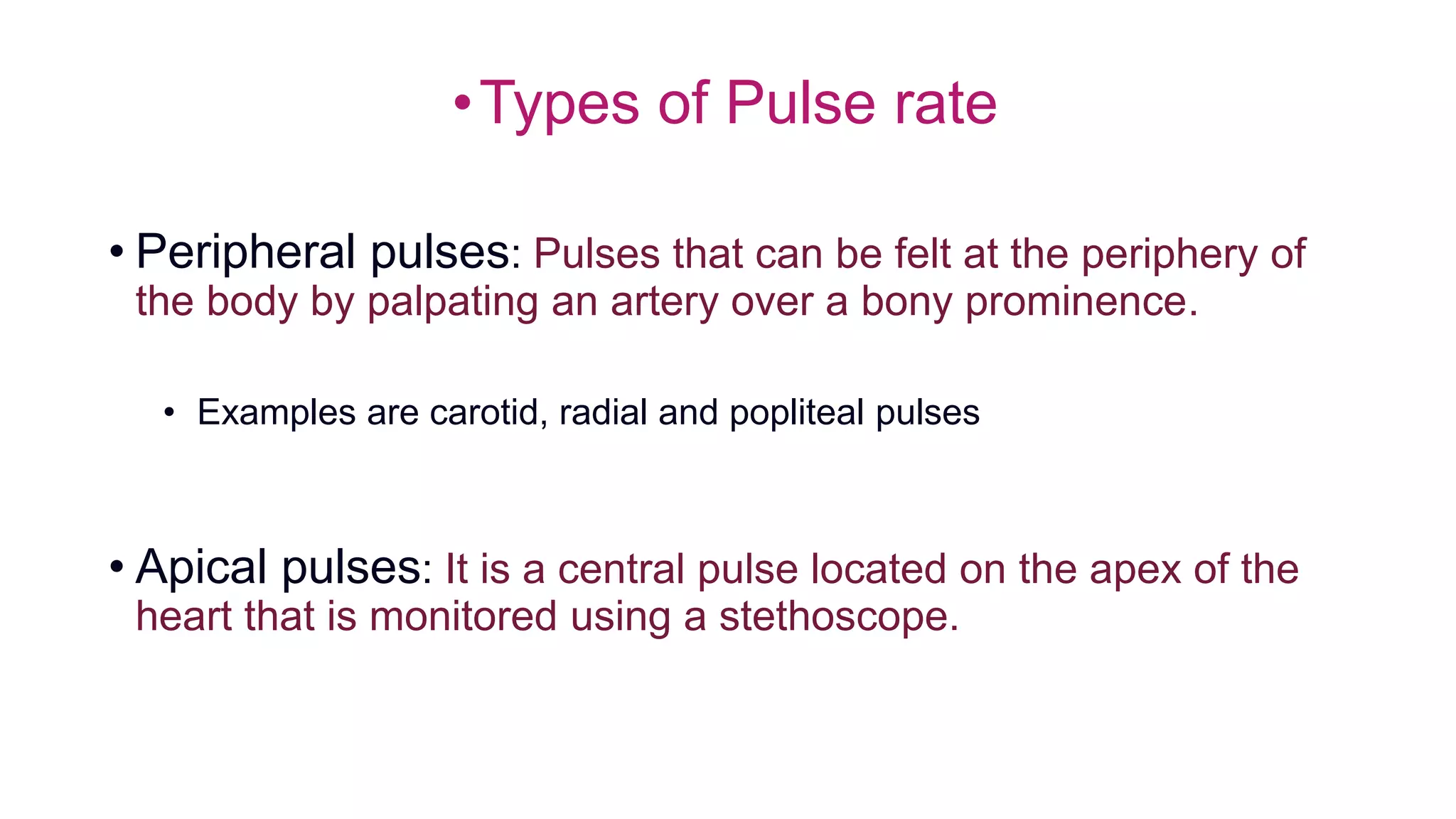 DIFFERENT PULSE SITES (pulse -introduction & images) | PPTX