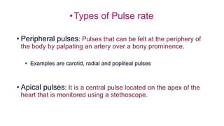 DIFFERENT PULSE SITES (pulse -introduction & images) | PPTX