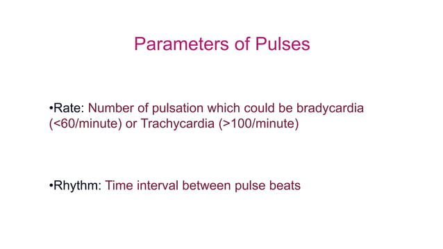 DIFFERENT PULSE SITES (pulse -introduction & images) | PPTX