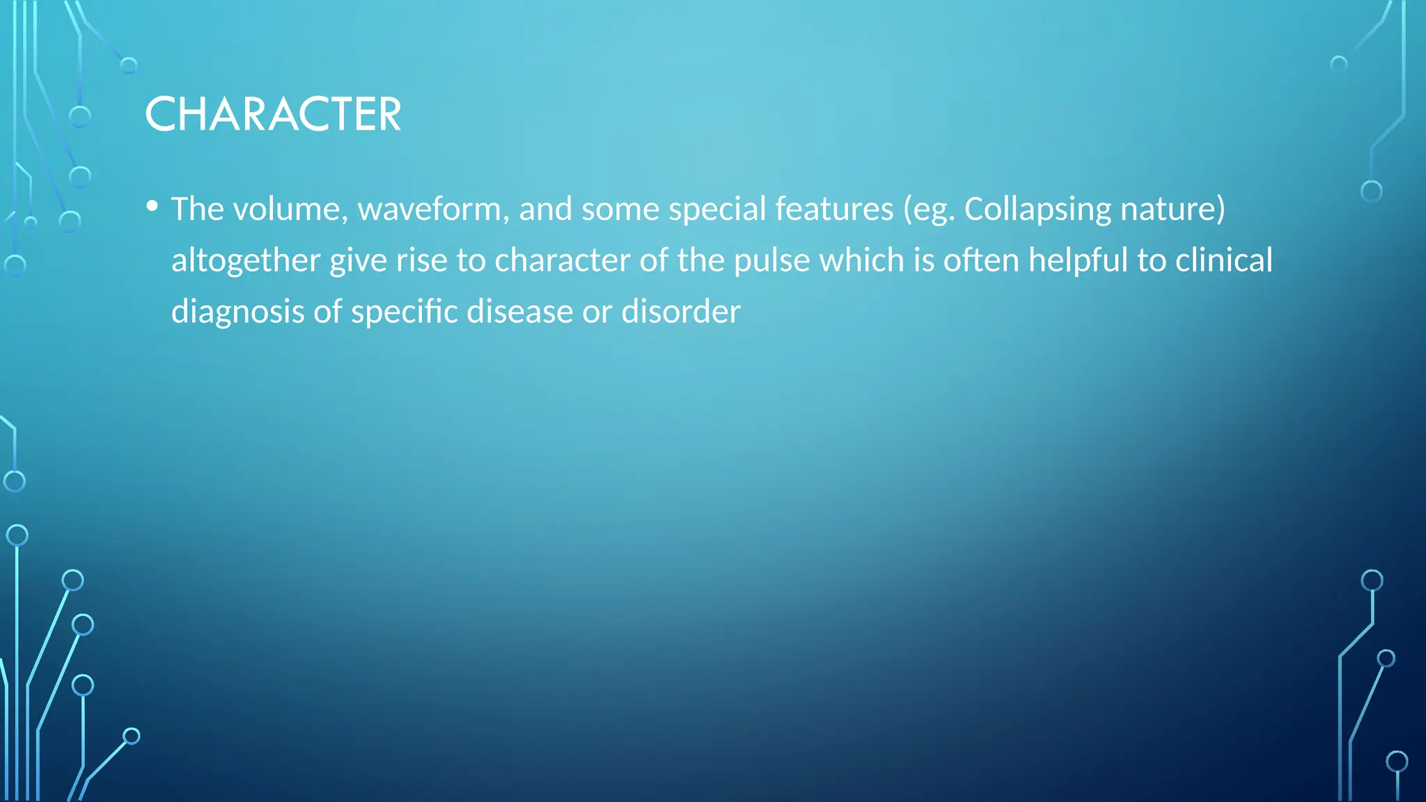 different types of pulse, normal physiology | PPTX