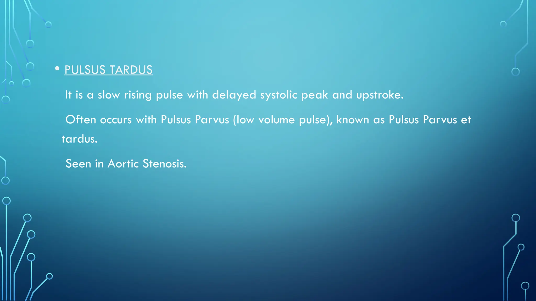 different types of pulse, normal physiology | PPTX