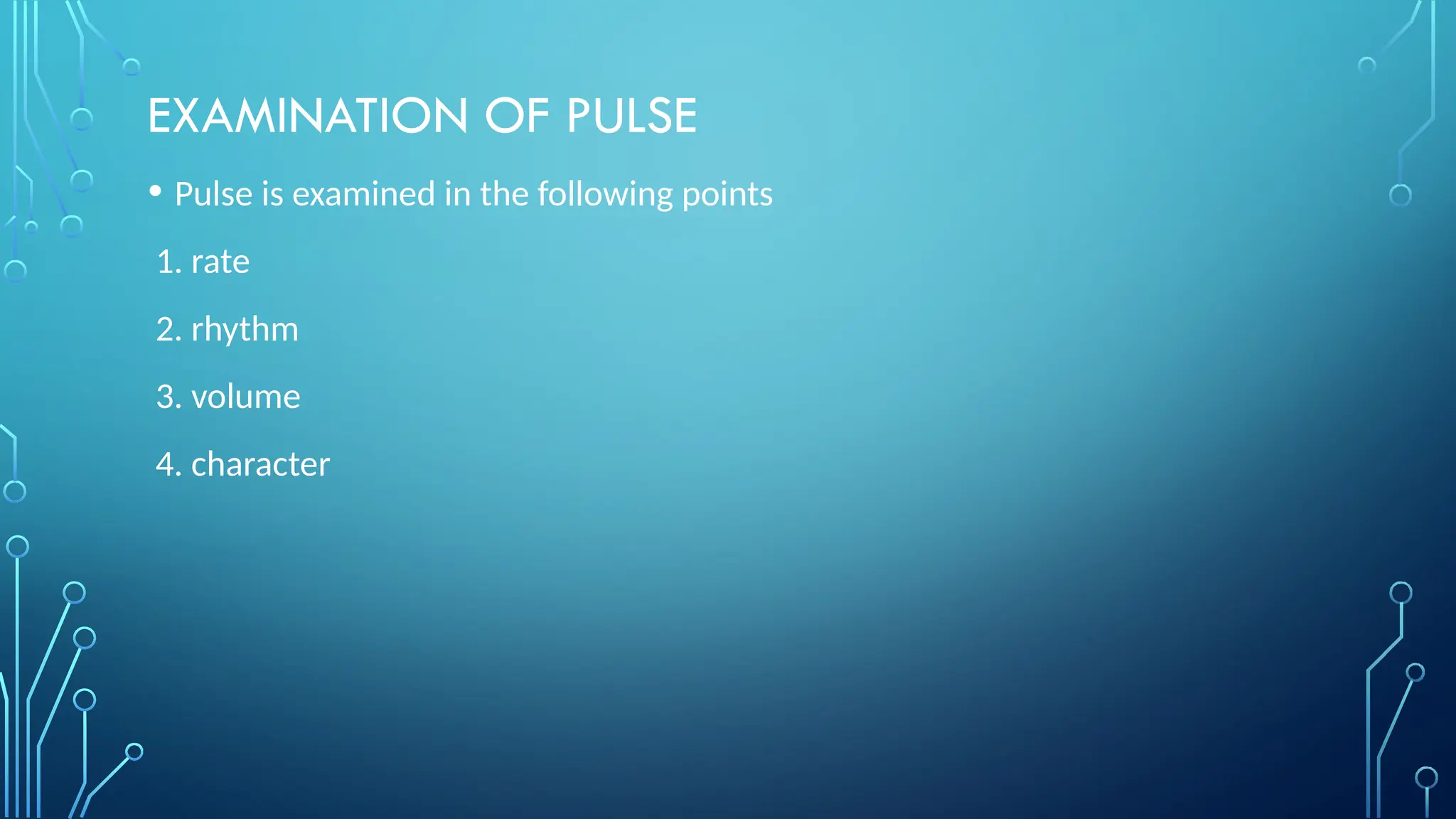 different types of pulse, normal physiology | PPTX