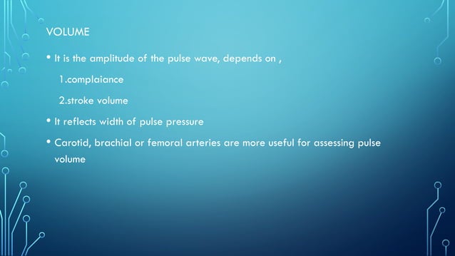 different types of pulse, normal physiology | PPTX