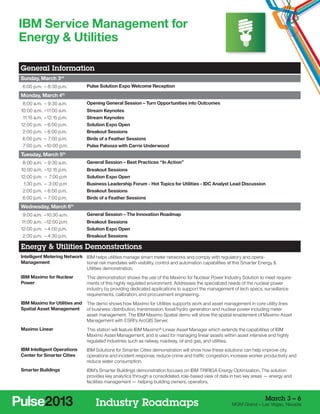 Pulse 2013 Energy & Utilities Industry Roadmap | PDF