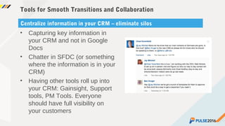 Sales / Customer Success Transition - Gainsight Pulse 2016 | PPT