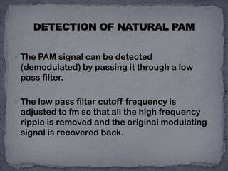 Pulse amplitude modulation (PAM) | PPTX