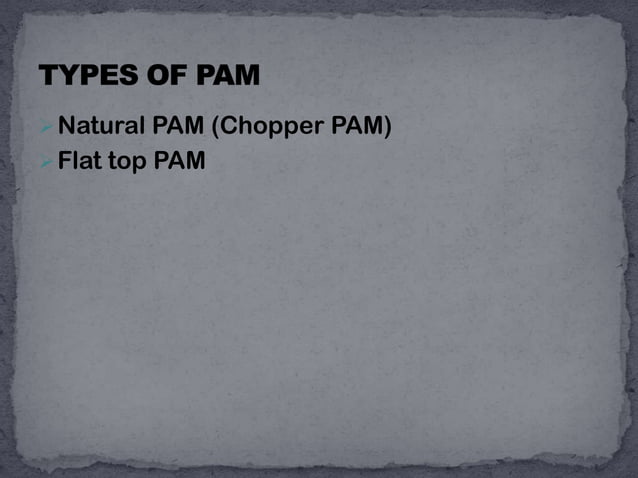 Pulse Amplitude Modulation Pam Pptx