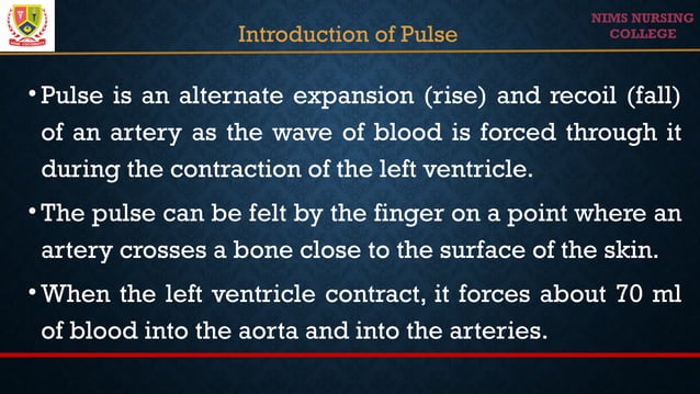 Pulse and affecting factors.pptx Vital Sign | PPT