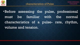 Pulse and affecting factors.pptx Vital Sign | PPT