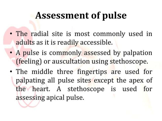 Pulse and heart sound | PPSX