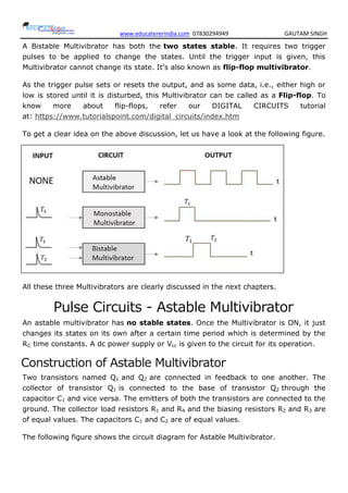 Pulse circuits | PDF