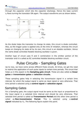 Pulse circuits | PDF