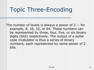Pulse code modulation | PPT