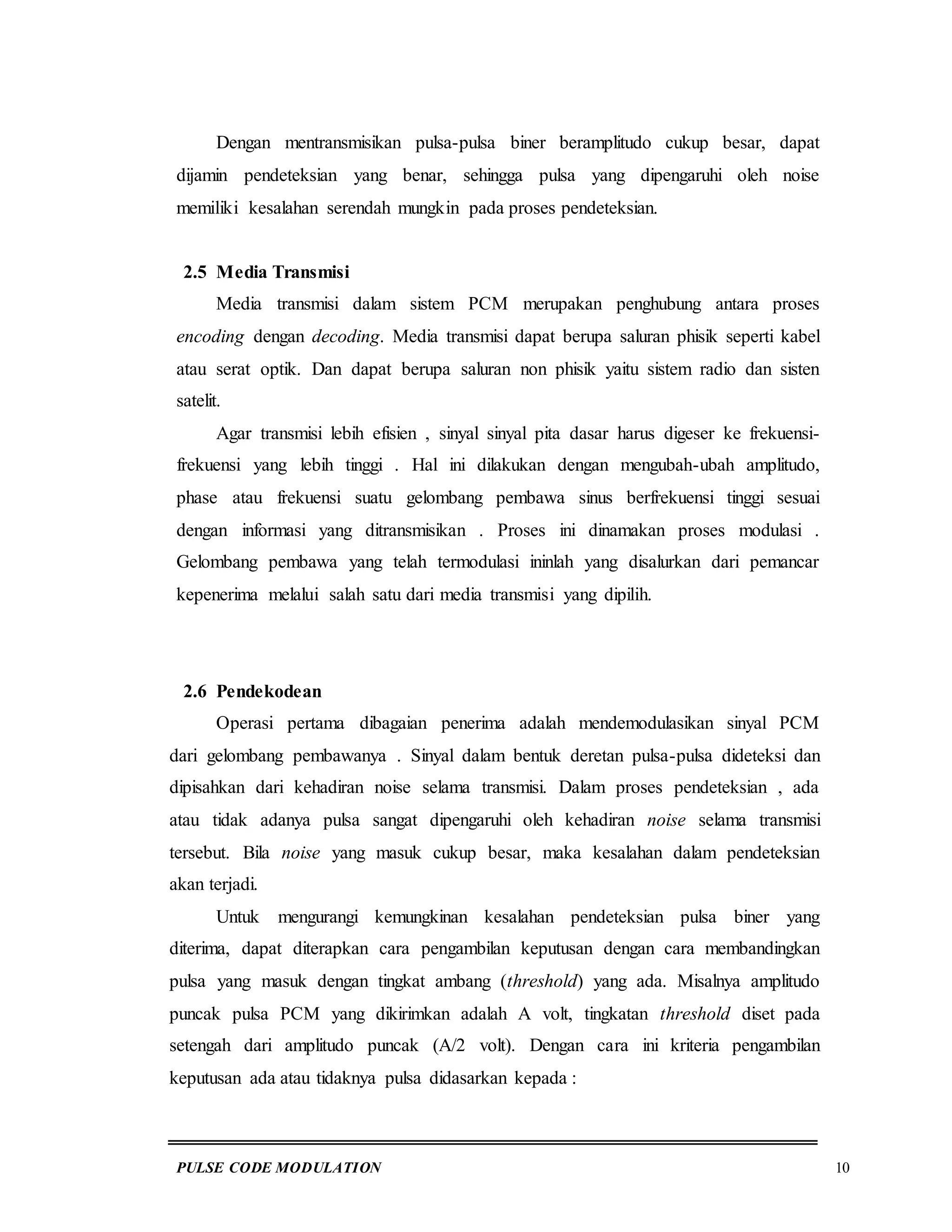 Pulse code modulation | DOCX