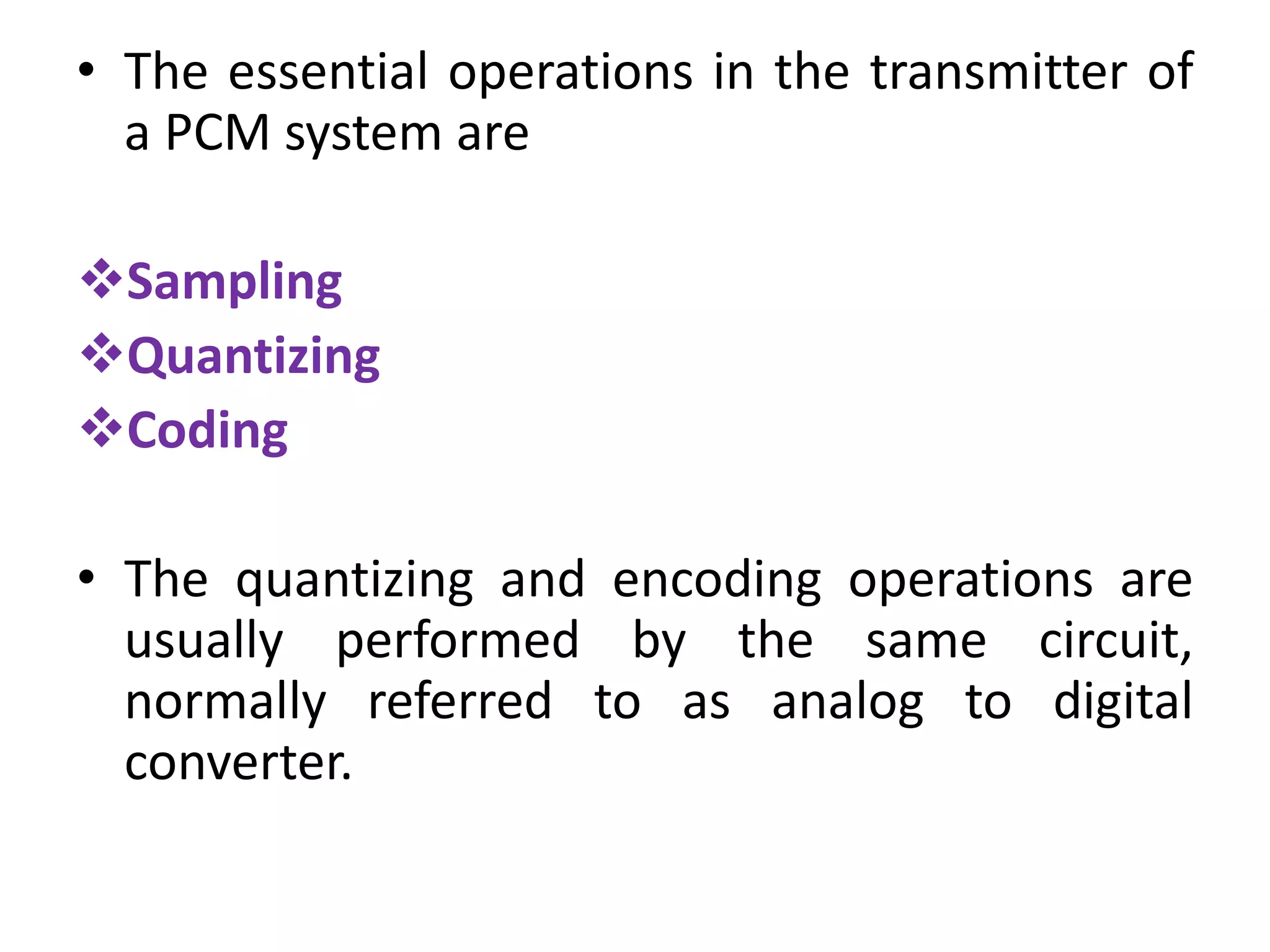 Pulse code modulation | PDF