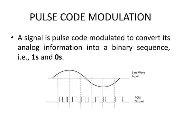 PULSE CODE MODULATION.pptx | Digital Audio | Computer Software and Applications