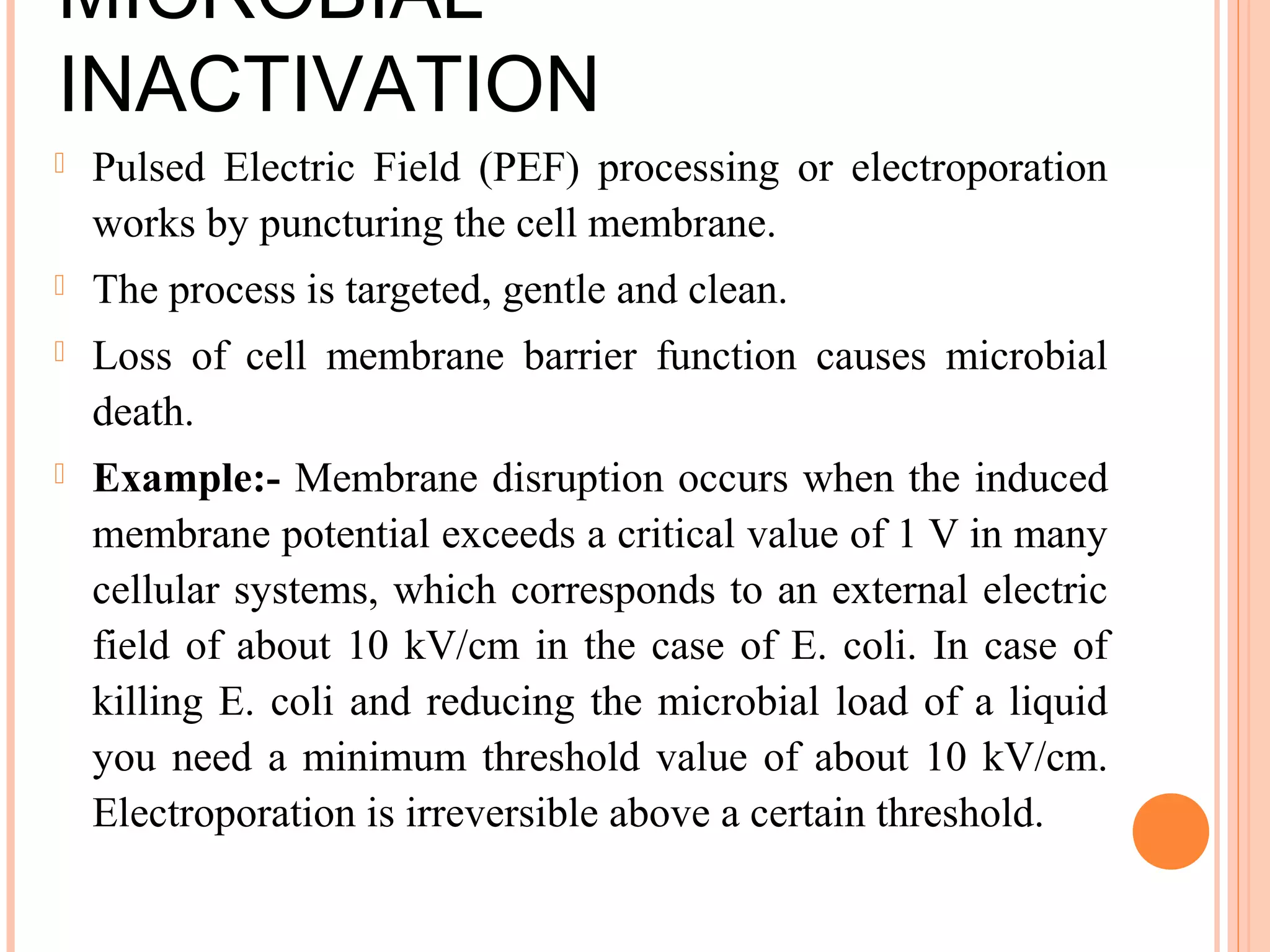 Pulsed Electric Field | PPT