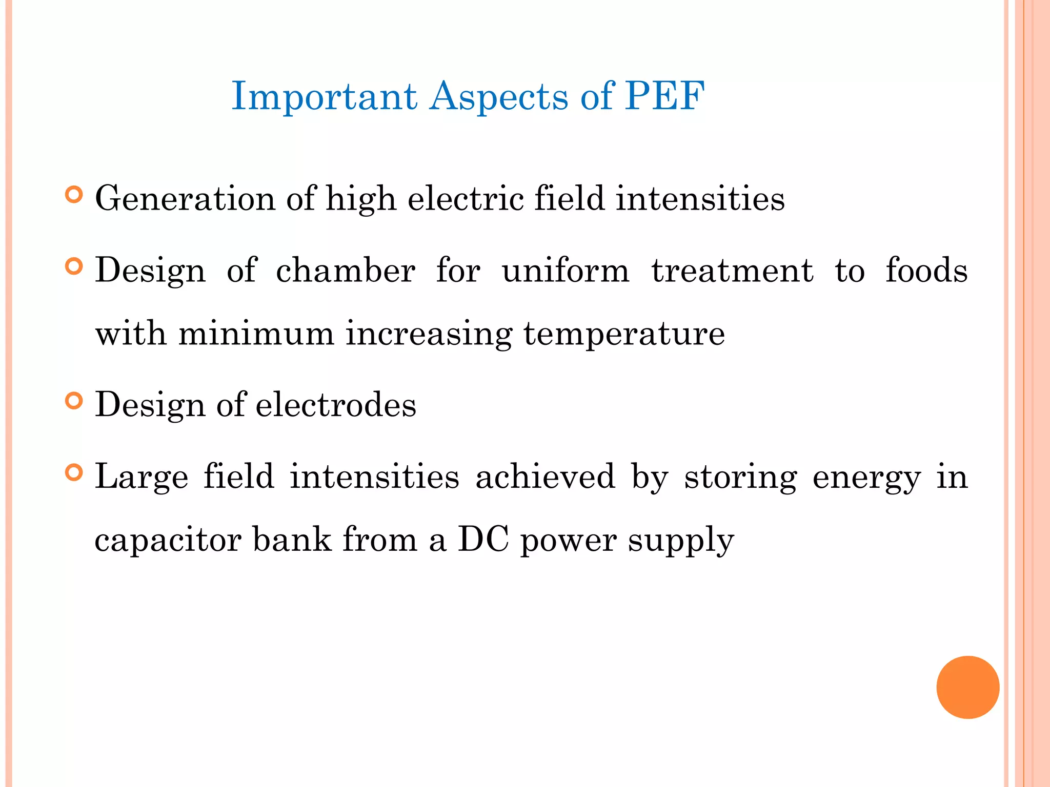 Pulsed Electric Field | PPT