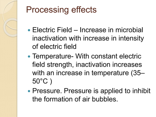 Pulsed electric field(pef) | PPTX | Chemistry | Science