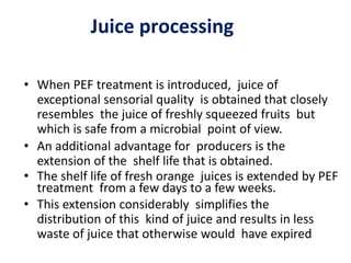 Pulsed electric field ppt | PPTX
