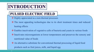 Pulsed electric field processing | PPTX
