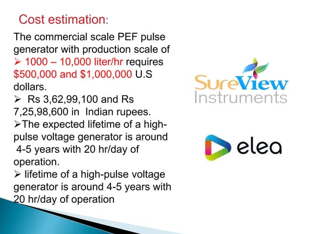 Pulsed electric field processing | PPTX