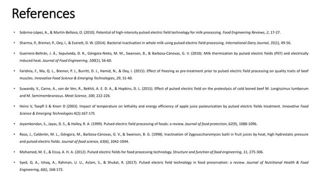 Pulsed Electric Fields for Food Processing Technology-ppt.pptx