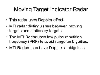 Pulse Doppler Radar | PPT