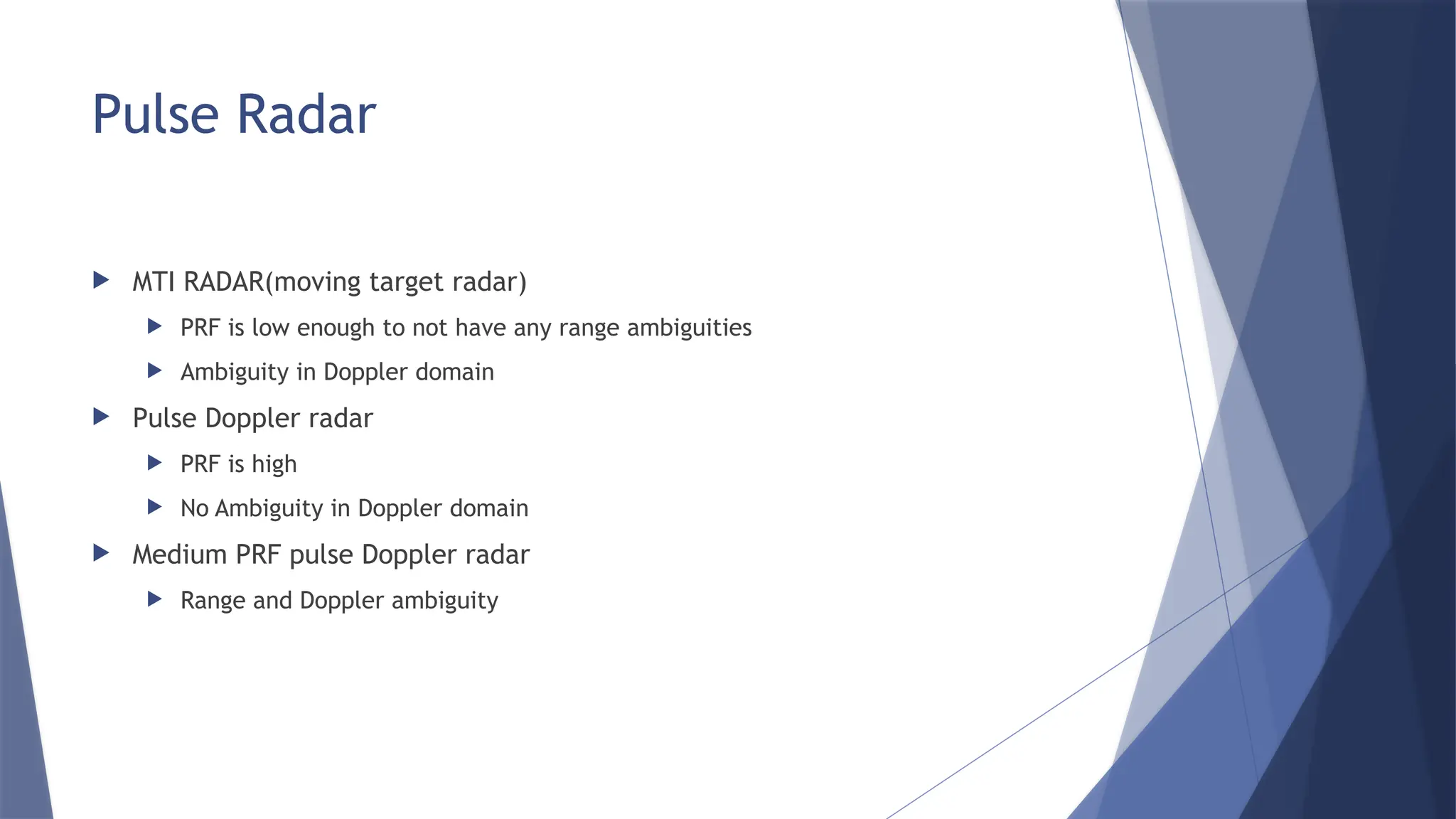 Pulse Doppler Radar radar antenna used in radars.pptx