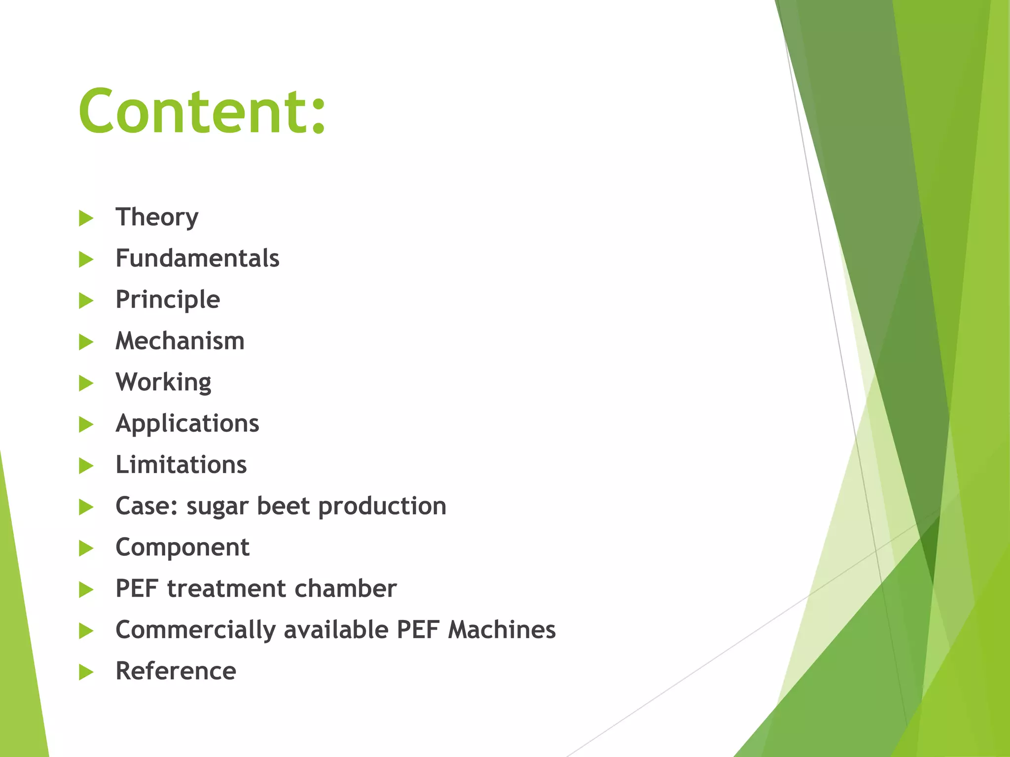 Pulse Electric Field - PEF | PPTX