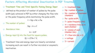 Pulse electric field processing technology | PPTX
