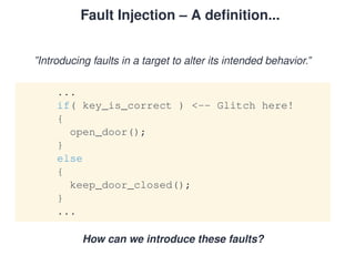 Escalating Privileges in Linux using Fault Injection - FDTC 2017 | PDF