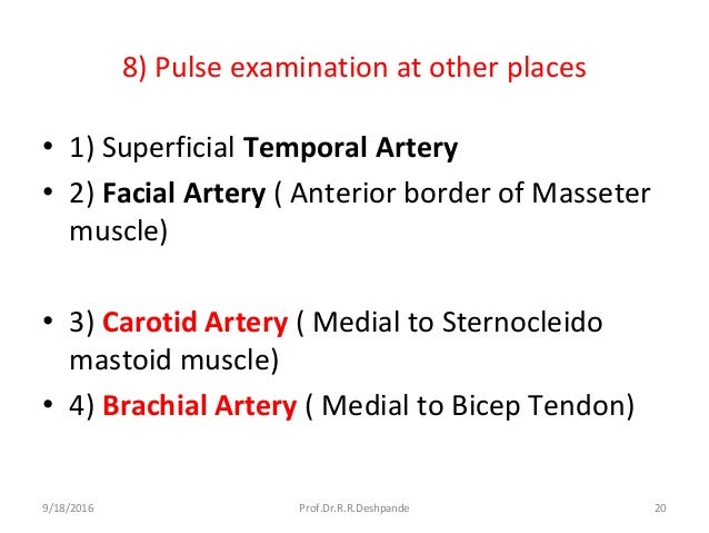 Superficial Temporal Artery Pulse