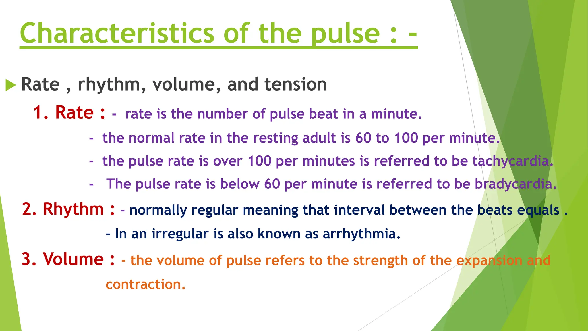 Pulse Introduction Definition Sites Of Pulse Factors Affecting Of