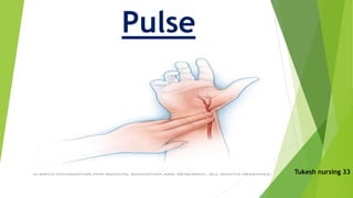 pulse introduction , definition , sites of pulse , factors affecting of ...