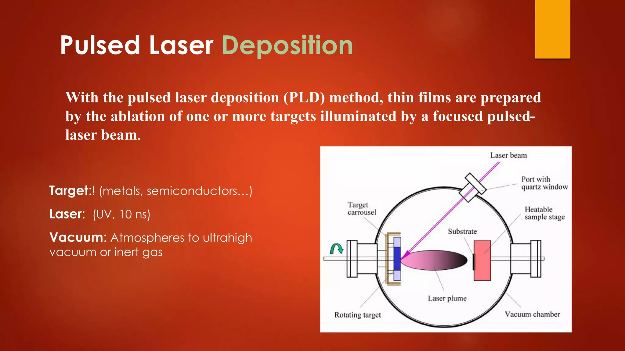 Pulse laser deposition of thin film | PPTX
