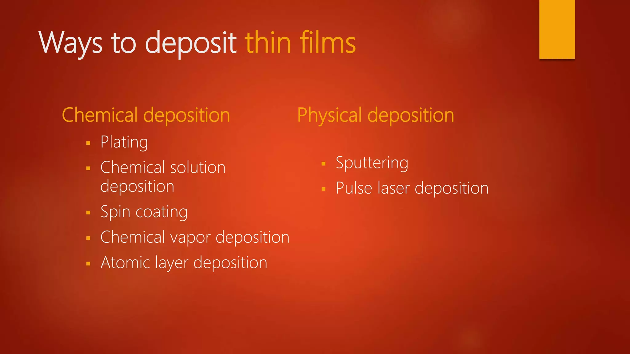 Pulse laser deposition of thin film (PLD) | PPTX