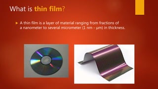 Pulse laser deposition of thin film (PLD) | PPTX