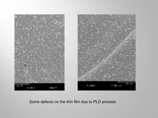 Pulse laser depostion of thin film | PPT