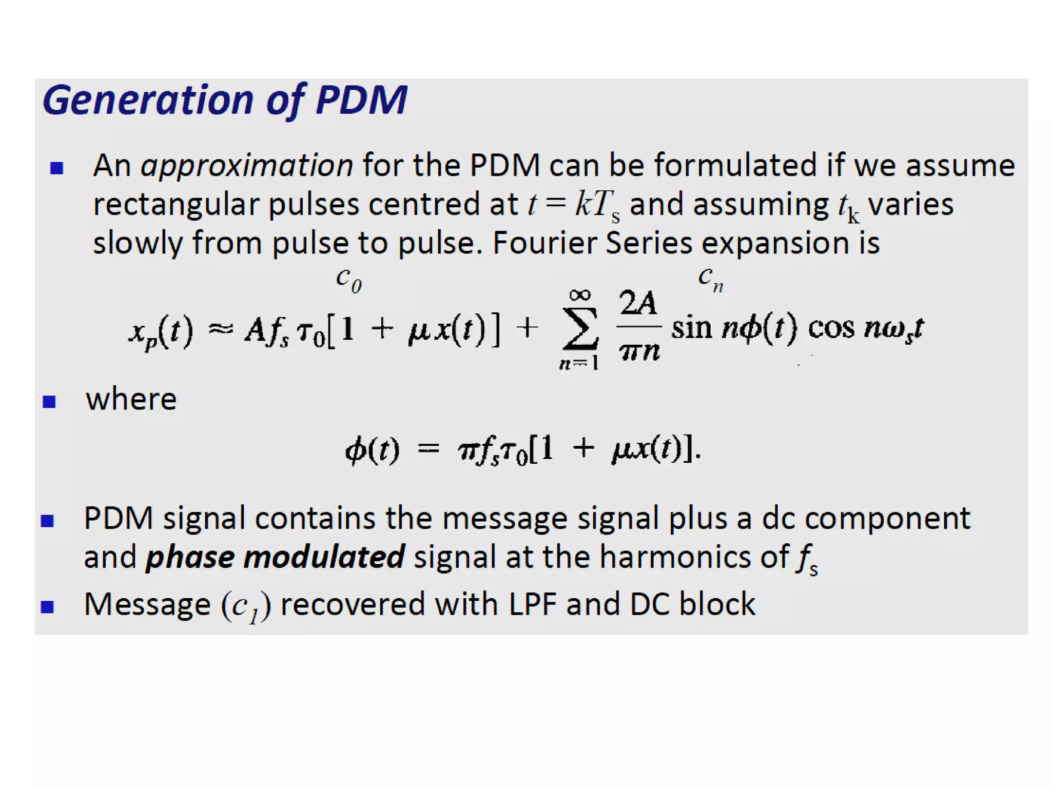Pulse modulation | PPS