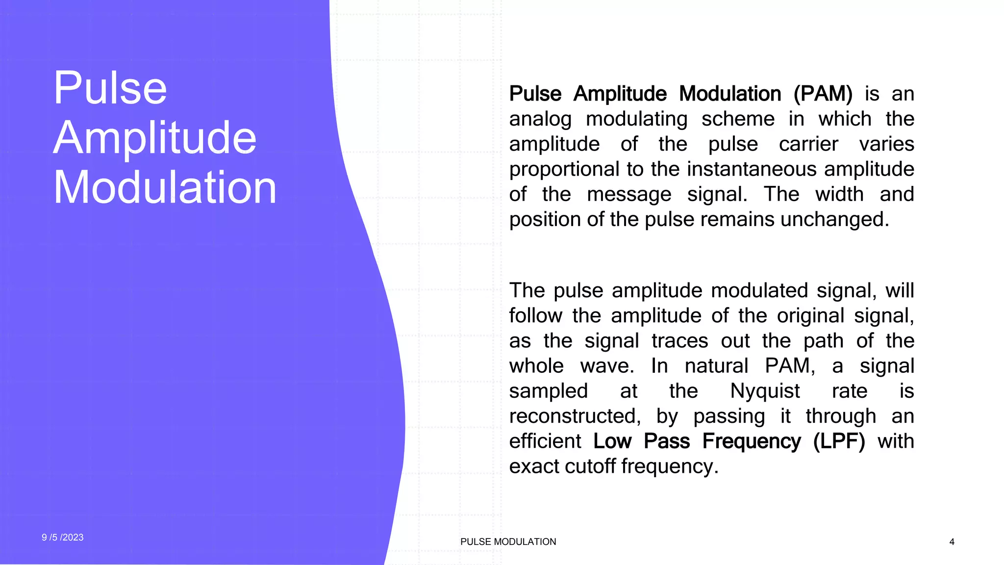 Pulse Modulationpptx Digital Audio Computer Software And Applications