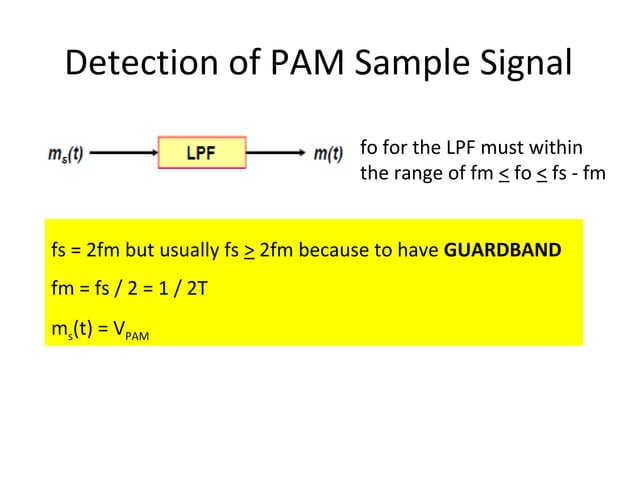 Pulse modulation (pam) | PPT